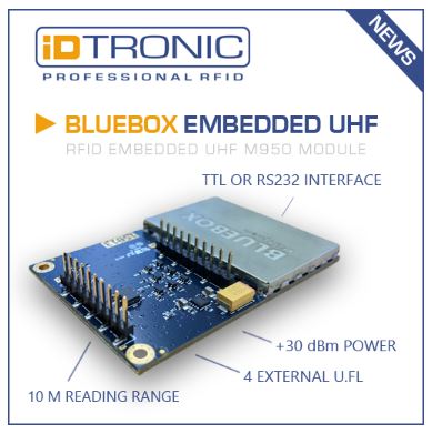 iDTRONIC's BLUEBOX RFID Embedded UHF Module